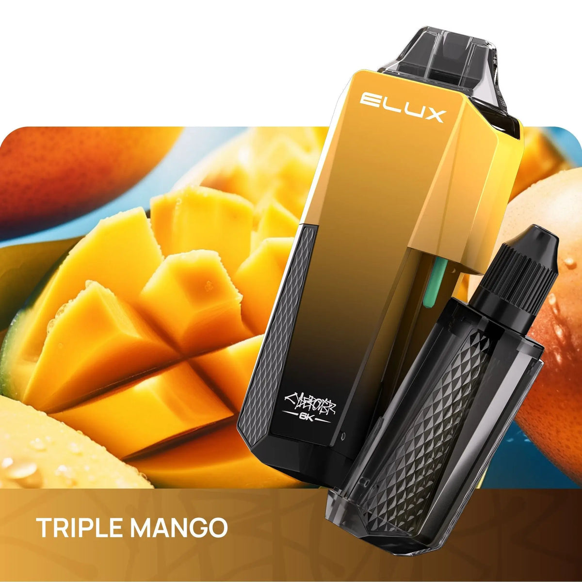 Elux Cyberover 6000+ Vape Kit | 5 Pack Reusable Bars – Discount Vapes